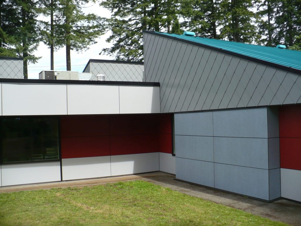 white diamond metal wall cladding 2 | Spengler Industries