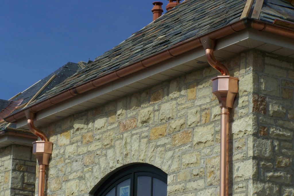copper gutter, outlet, elbows scupper and downspout | Spengler Industries