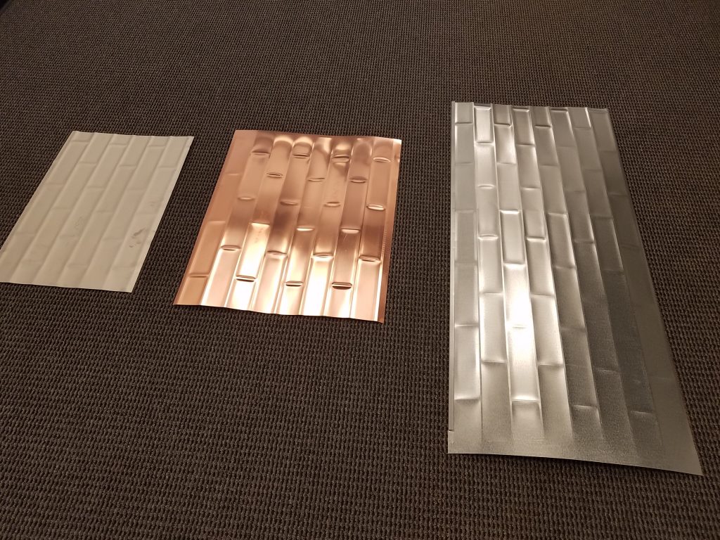 Pressed metal subway tile panels 2 | Spengler Industries