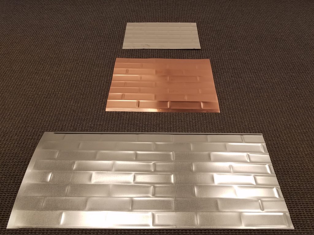 Pressed metal subway tile panels 6 | Spengler Industries