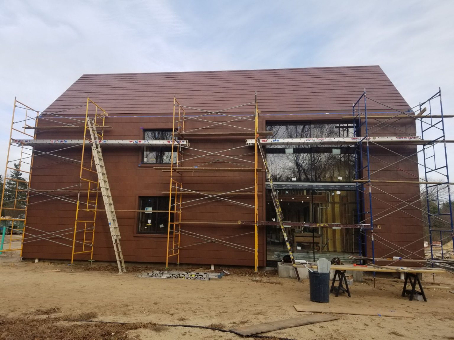 Rustic horizontal metal panels near the ocean | Spengler Industries