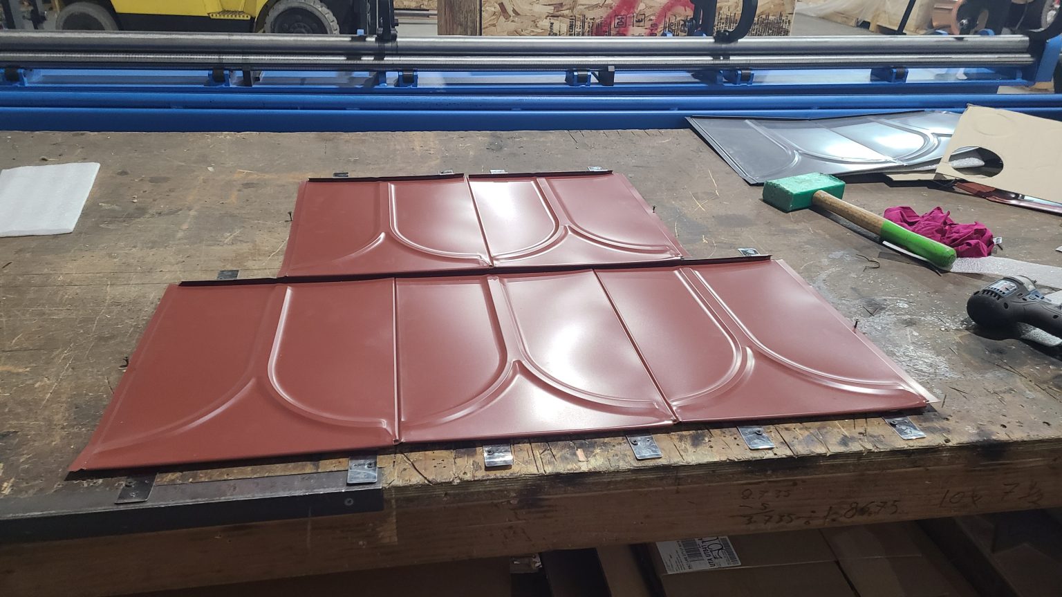 Custom pressed metal shingles for historic replications or new designs ...