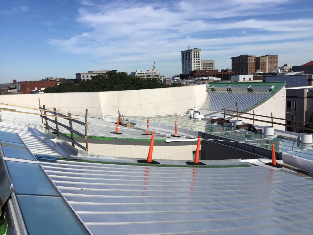 terne-metal-roof-installed-on-concave-surface | Spengler Industries