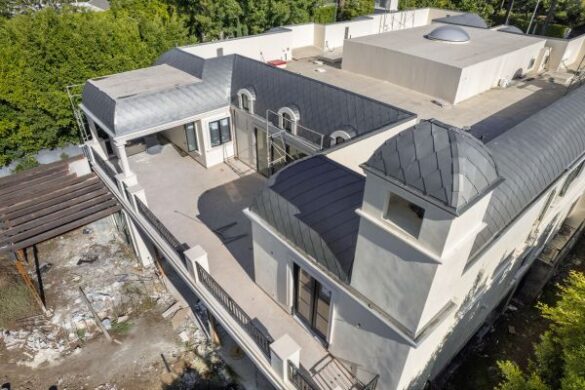 Zinc Diamond Shingles on Radius Beverly Hills Roof | Spengler Industries