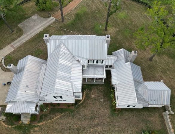 Copper shingles on turret with dormer | Spengler Industries