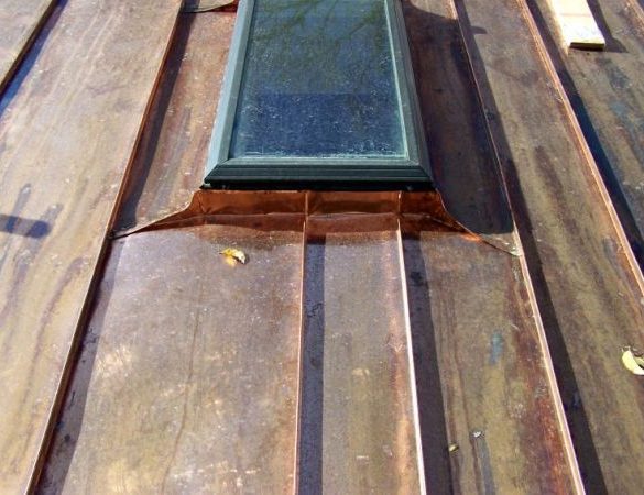 Copper shingles on turret with dormer | Spengler Industries